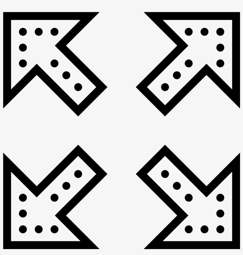 The Expand Icon Is Made Up Of Four Arrows, The Arrow - Transicion Png ...