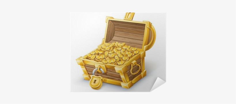 Gold In Treasure Box - Free Transparent PNG Download - PNGkey