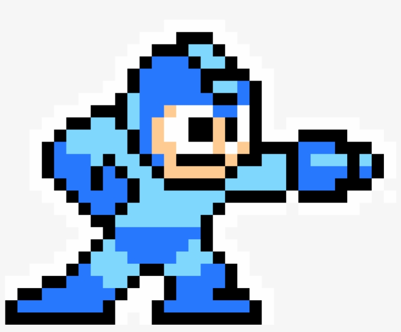 Megaman - Mega Man Pixel Art - Free Transparent PNG Download - PNGkey