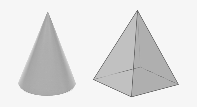 Geometry Same But Different Cone Pyramid - Triangle - Free Transparent ...