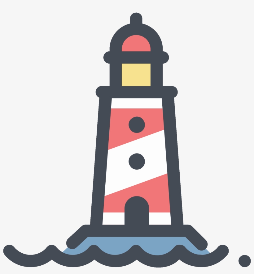 Red Lighthouse Icon - Lighthouse Icon Whatsapp - Free Transparent PNG ...