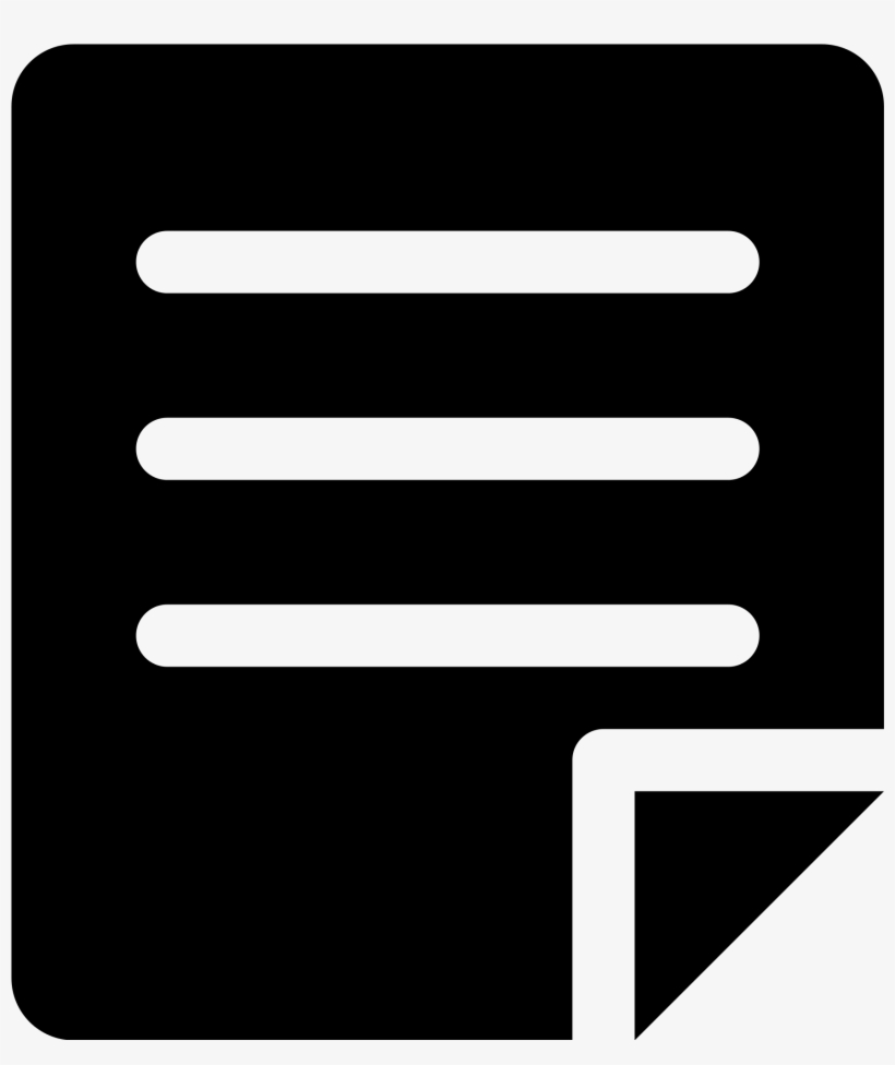 Note Icon Png Black - Free Transparent PNG Download - PNGkey