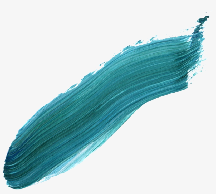 48 Paint Brush Stroke Vol - Blue Paint Stroke Transparent - Free ...