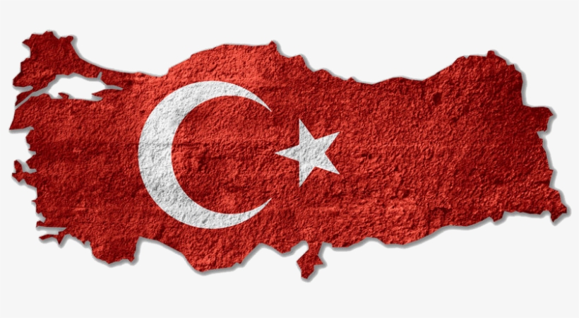 Turkey Flag Map - Flag Of Turkey - Free Transparent PNG Download - PNGkey
