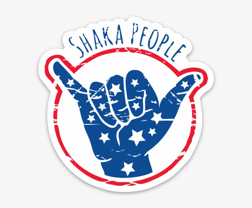 American Shaka Sticker - Free Transparent PNG Download - PNGkey