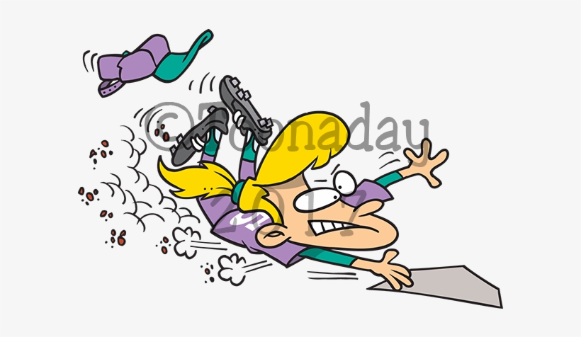 Baseball Sliding Cartoon - Free Transparent PNG Download - PNGkey