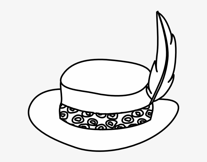Outline Picture Of Hat - Free Transparent PNG Download - PNGkey