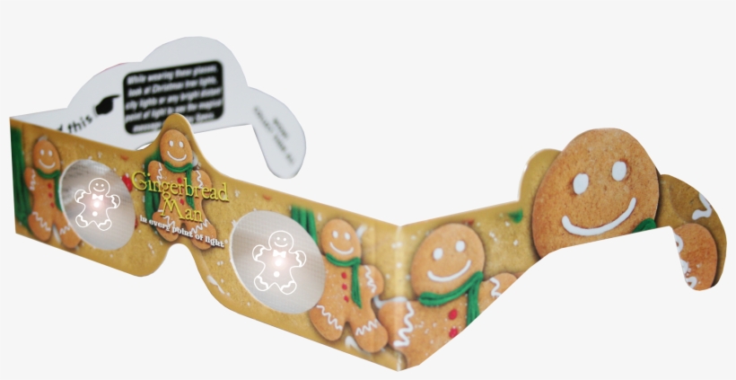 Gingerbread Man 3d Glasses - Gingerbread Glasses - Free Transparent PNG ...