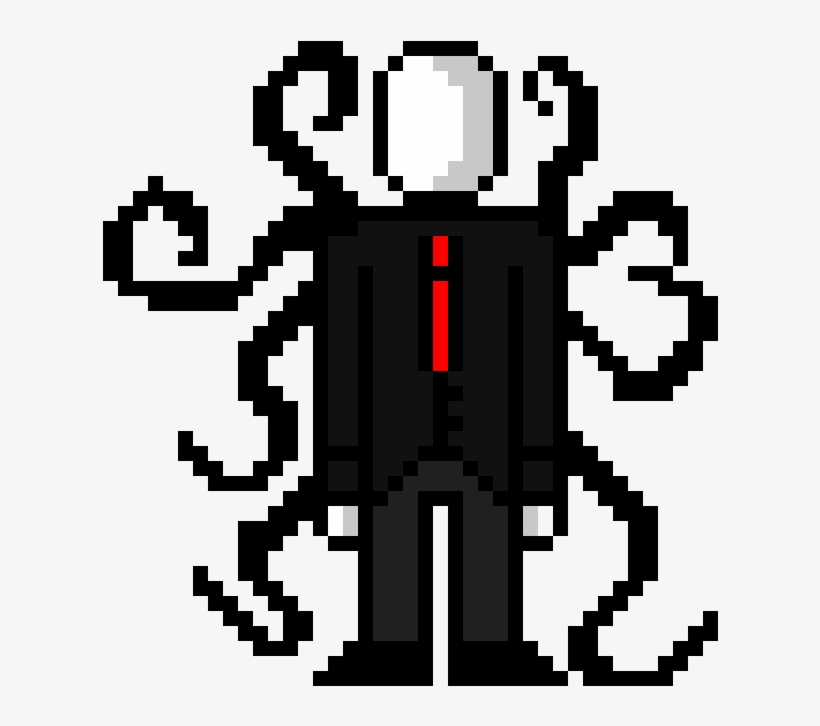 Slenderman - Pixel Art Slenderman - Free Transparent PNG Download - PNGkey