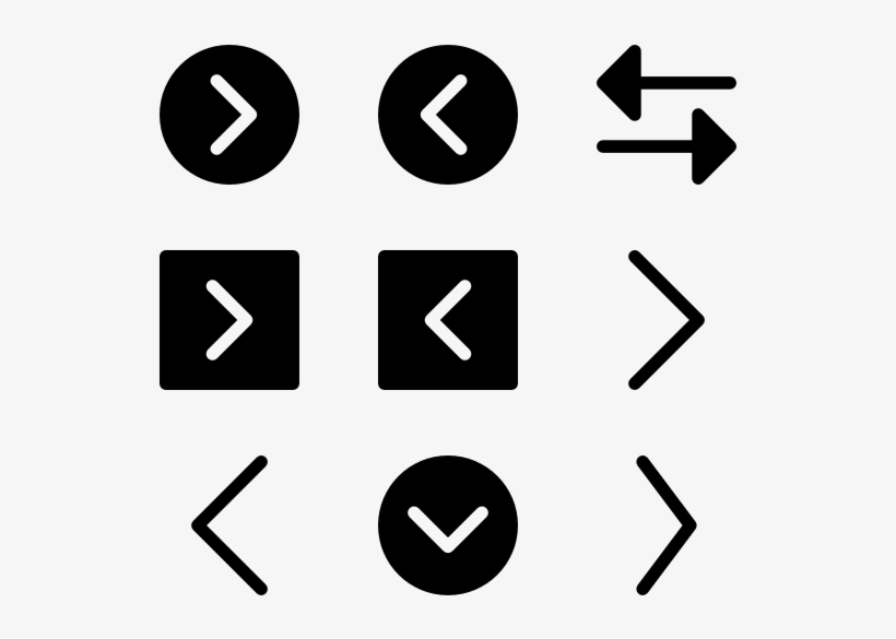Arrow Icon Set - Icon - Free Transparent PNG Download - PNGkey