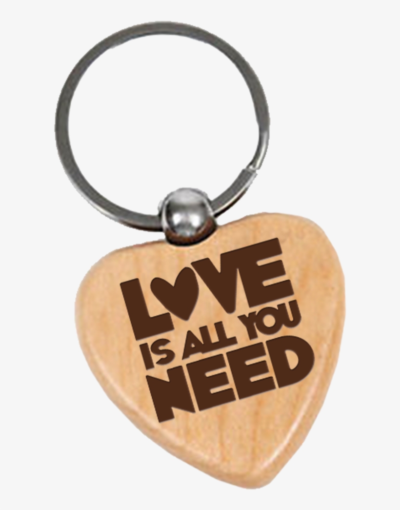 Wooden Keychain - Personalized Maple Heart Keychain - Free Transparent ...