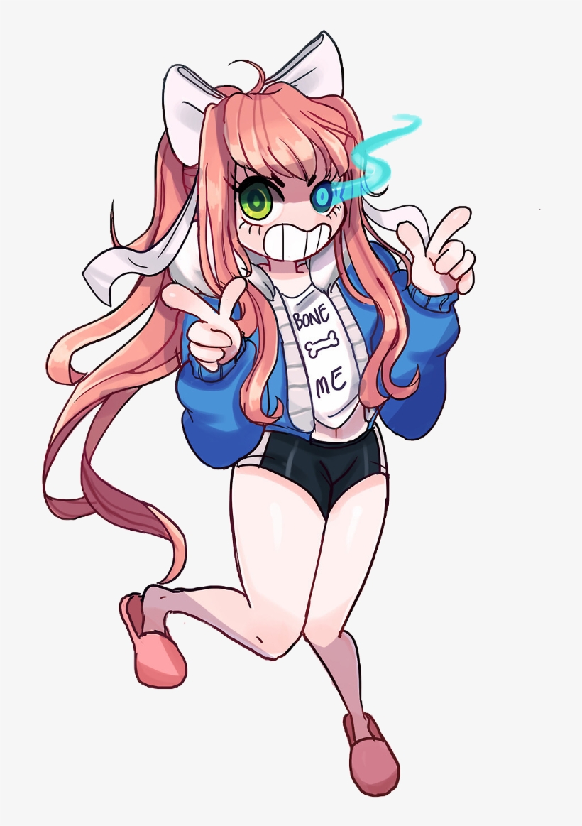 Monika Sticker - Monika Sans - Free Transparent PNG Download - PNGkey