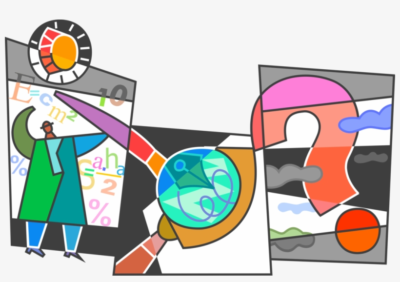 Vector Illustration Of Investigation And Research Magnifying - Free ...