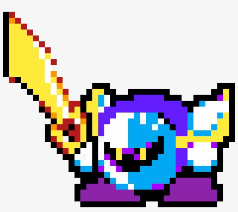 Meta Knight - Meta Knight Pixel Art Minecraft - Free Transparent PNG ...