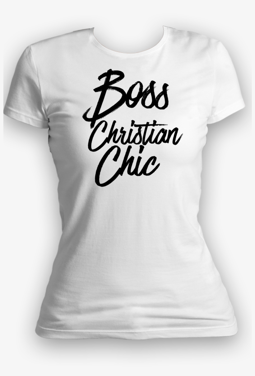 Boss Christian Chic Black And White Tee - Calligraphy - Free ...