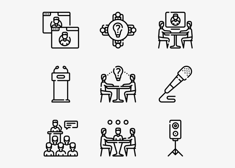 Conference - Icon - Free Transparent PNG Download - PNGkey