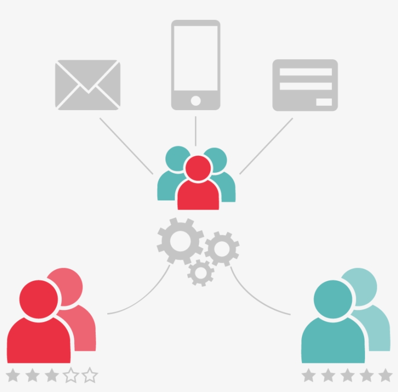 Audience Segmentation Icon Showing Division Of Users - Segmentación De ...