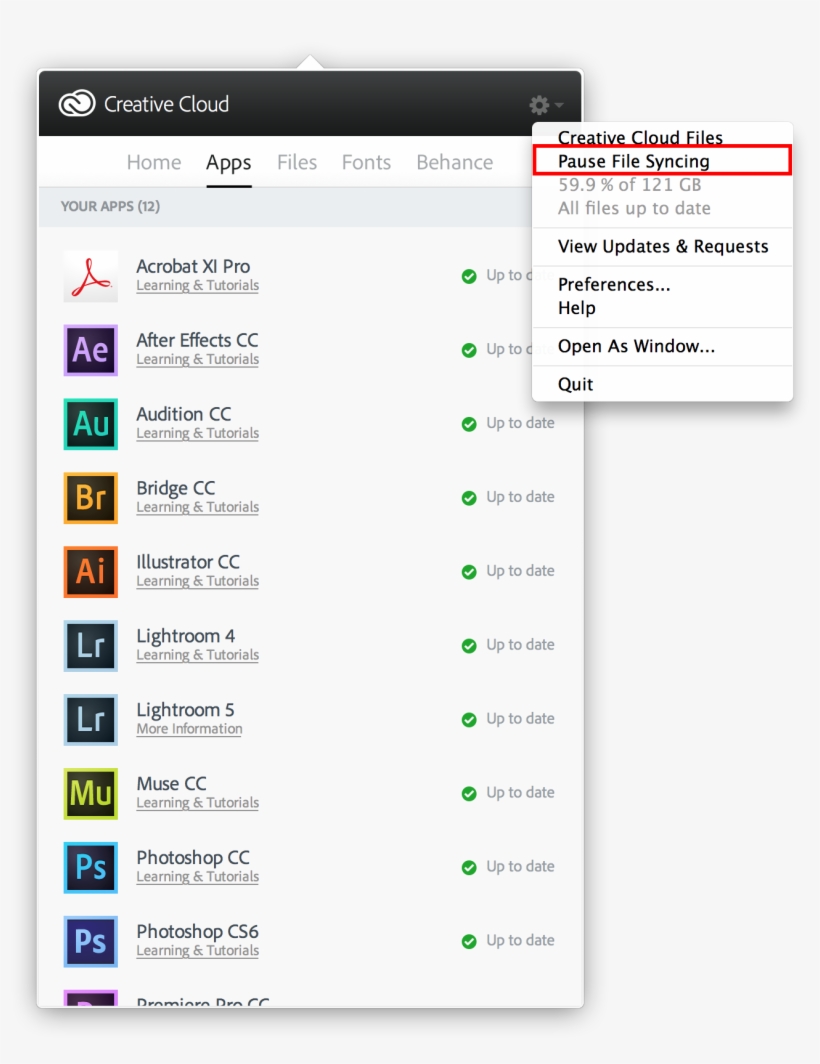 Creative Cloud Menu - Free Transparent PNG Download - PNGkey