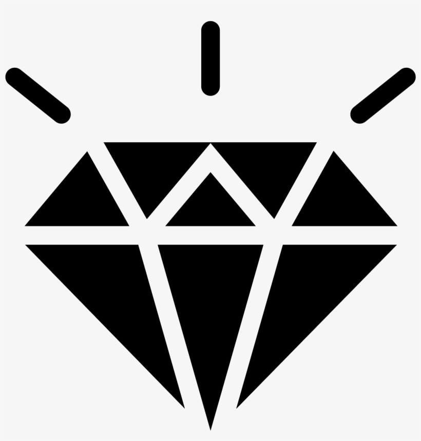 Sparkling Diamond Filled Icon - Diamond Icon Transparent Background ...