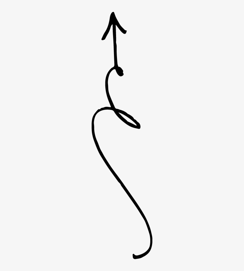 Long Curly Arrow Clip Art Library Kiralee - Transparent Background ...