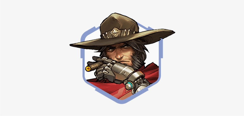 Mccree - Over Watch Mccree Cosplay Costume Custom - Free Transparent ...