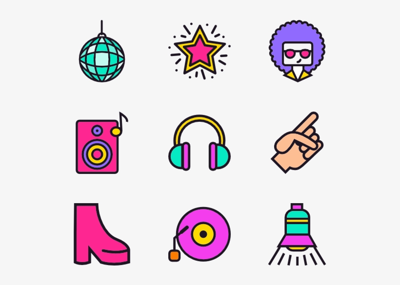 Disco Music Collection - Disco Png Icon - Free Transparent PNG Download ...