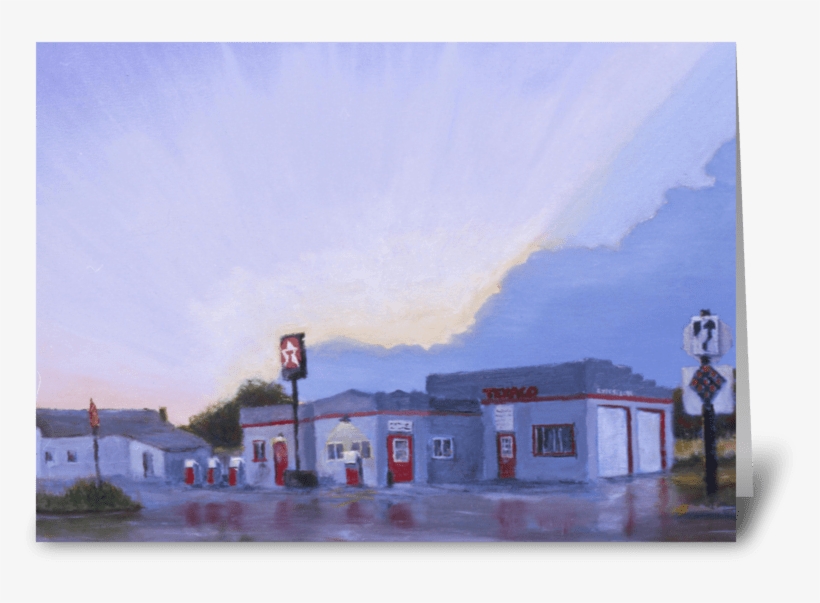 The Texaco In Potter, Nebraska Greeting Card - Nebraska - Free ...