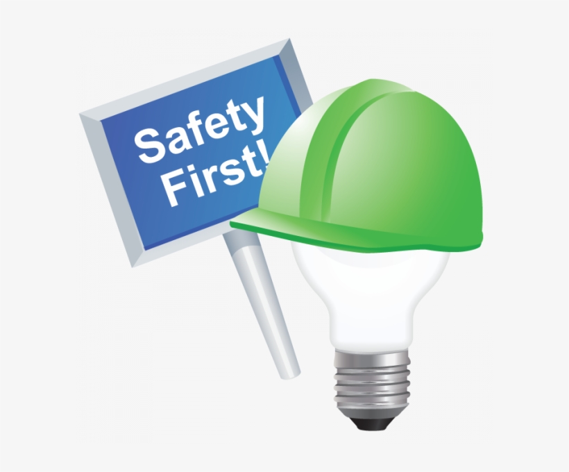 Chemhat Lightbulb Logo With Sign Reaidng Safety First - Safety - Free ...