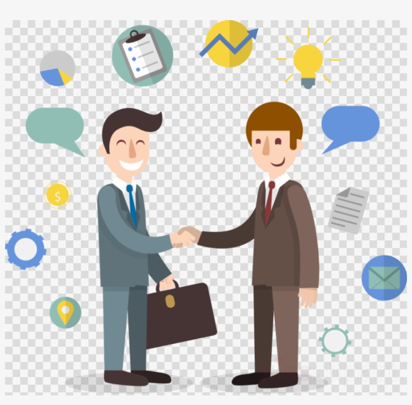 Cartoon Handshake Clipart Handshake Businessperson - Practical ...