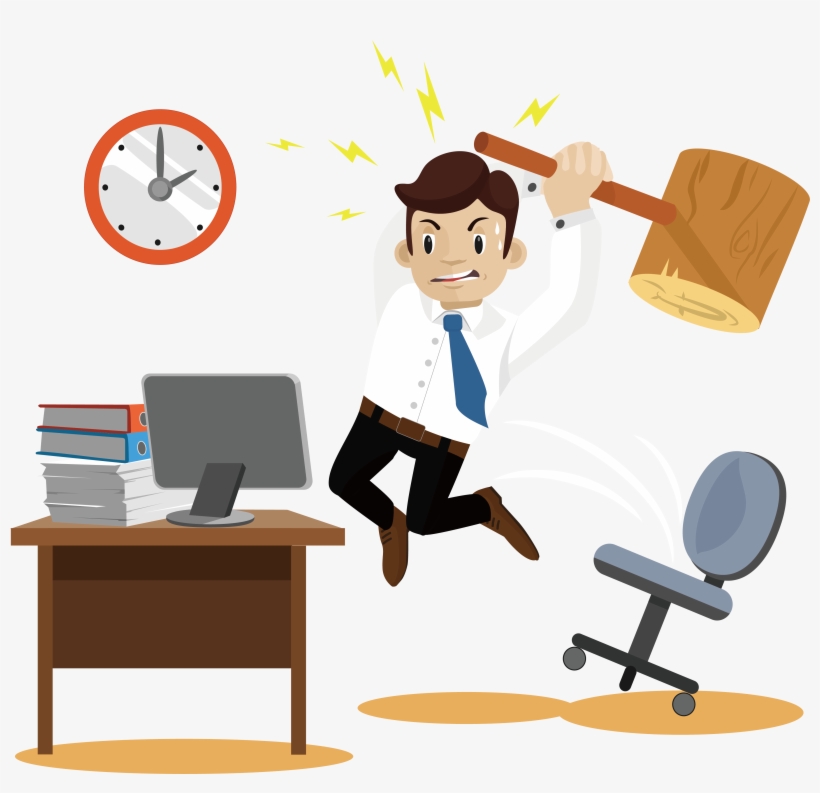 Png Free Businessperson Anger Illustration An - Losing Temper - Free ...