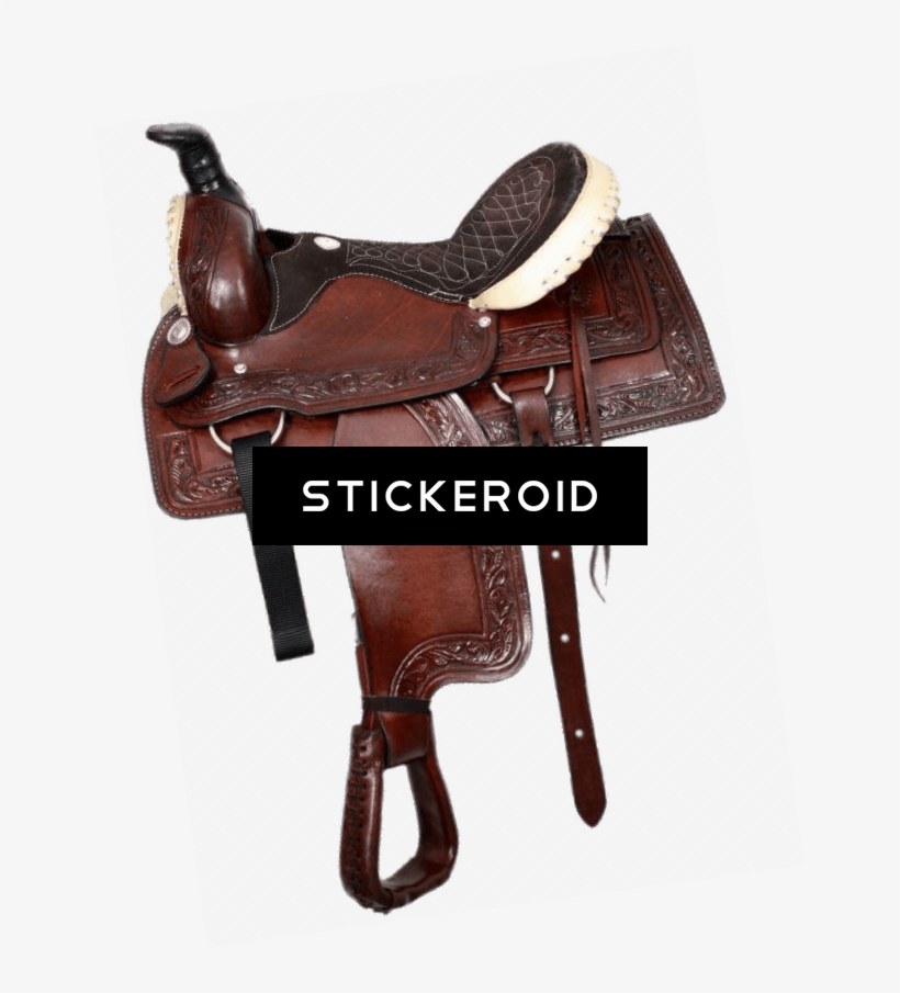 Western Trail Saddle - Buffalo Roper Style Saddle With Rawhide Silver ...