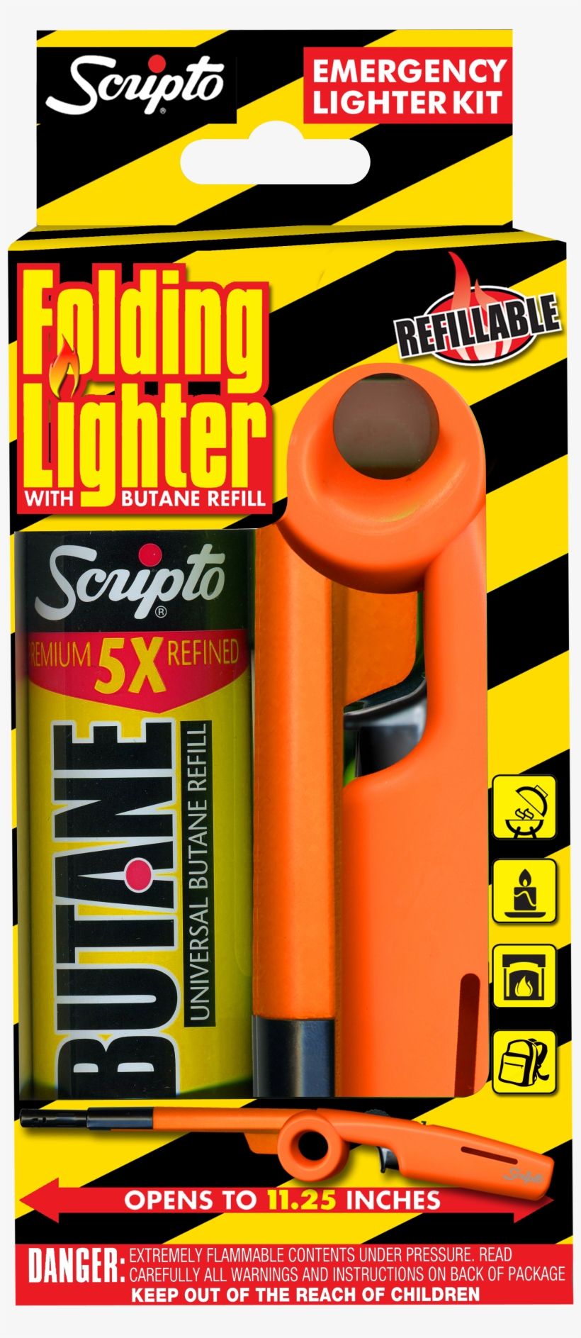 Folding Emergency Image - Scripto Refill, Universal Butane - 2.44 Fl Oz ...