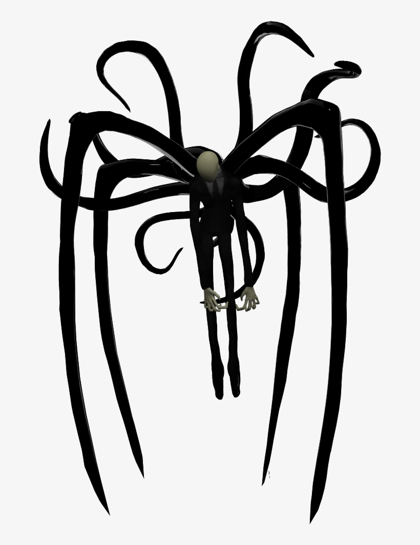 Spider Legs Slender - Slender Man With Tentacles - Free Transparent PNG ...