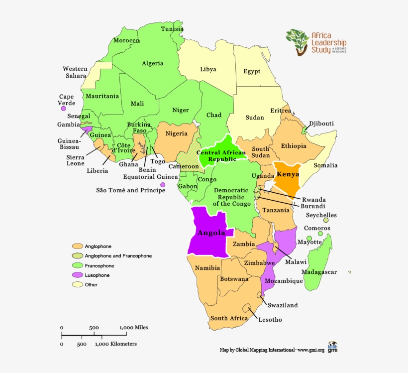 1 - Anglophone Francophone And Lusophone Africa - Free Transparent PNG ...