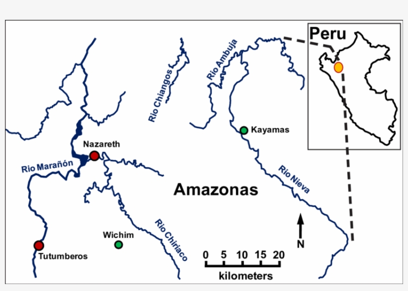 Map Of The Study Area In The Northern Peruvian Amazon - Centro ...