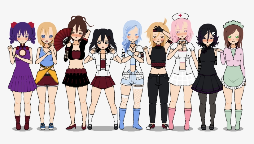 All Rivals - Yandere Simulator Rivals Casual - Free Transparent PNG ...