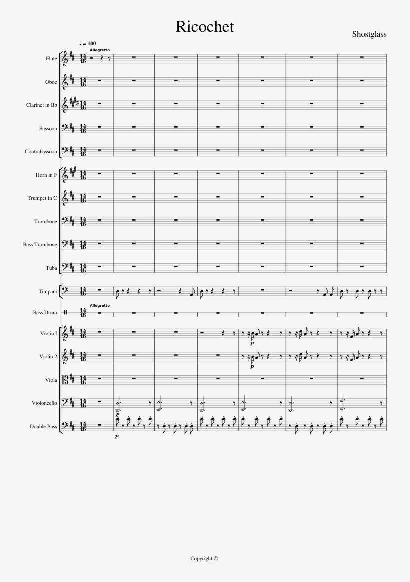 Ricochet Sheet Music Composed By Shostglass 1 Of 68 - Hoedown - Free ...