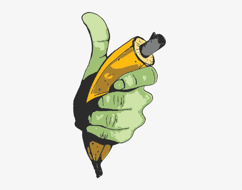 Zombie Banana Gun - Cartoon - Free Transparent PNG Download - PNGkey