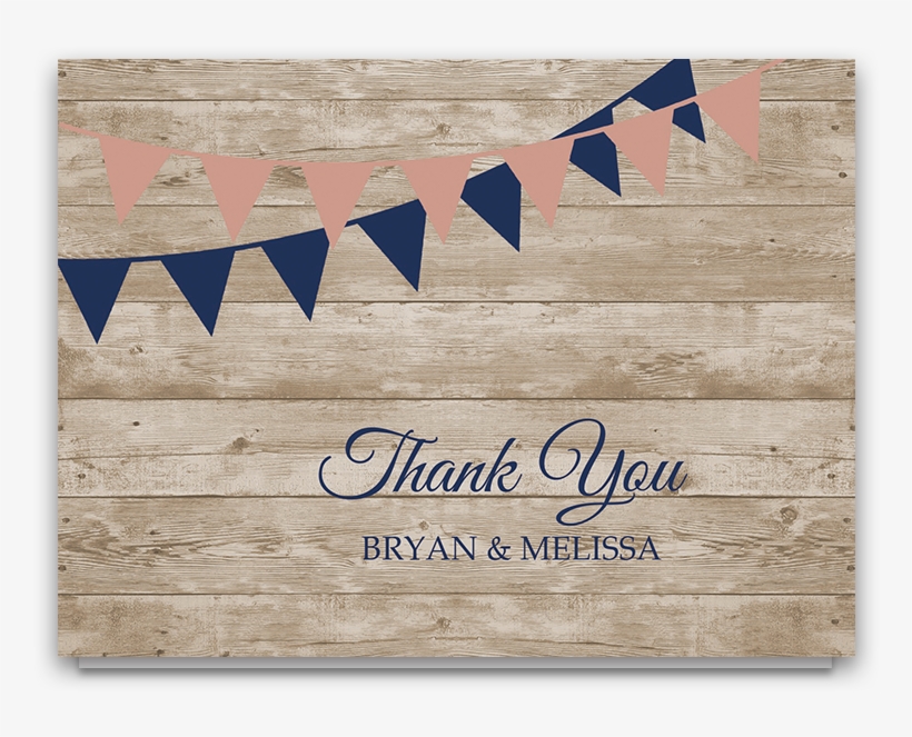 Thank You Card Rustic Wedding - Free Transparent PNG Download - PNGkey