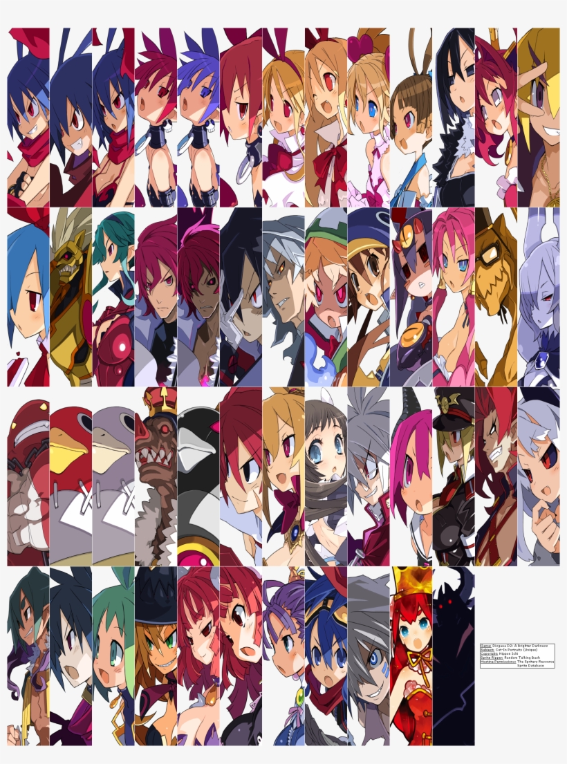 53610 ] - Disgaea Portraits - Free Transparent PNG Download - PNGkey