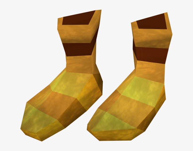 Golden Mining Boots Detail - Runescape Gold Boots - Free Transparent ...