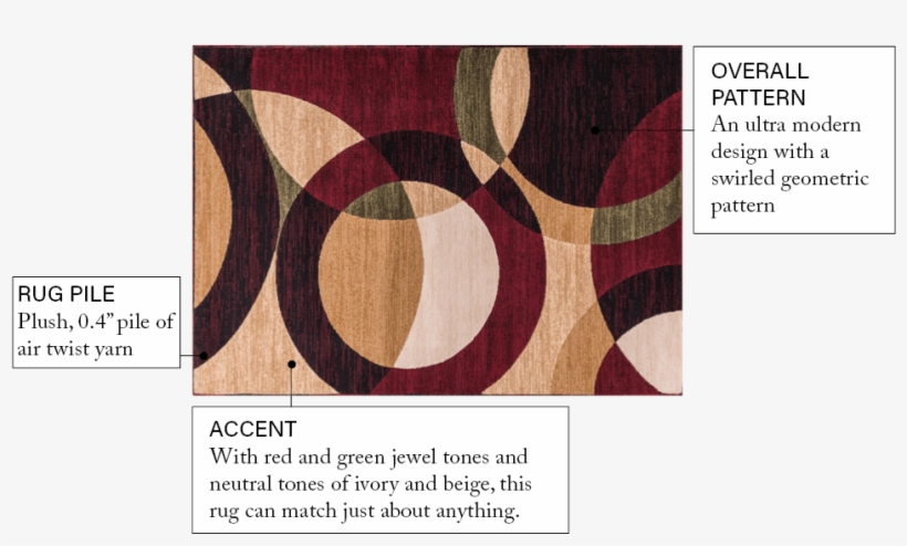 Bingo Red Rug - Red Indoor Rugs By Well Woven - Red Bingo Rug - Free ...