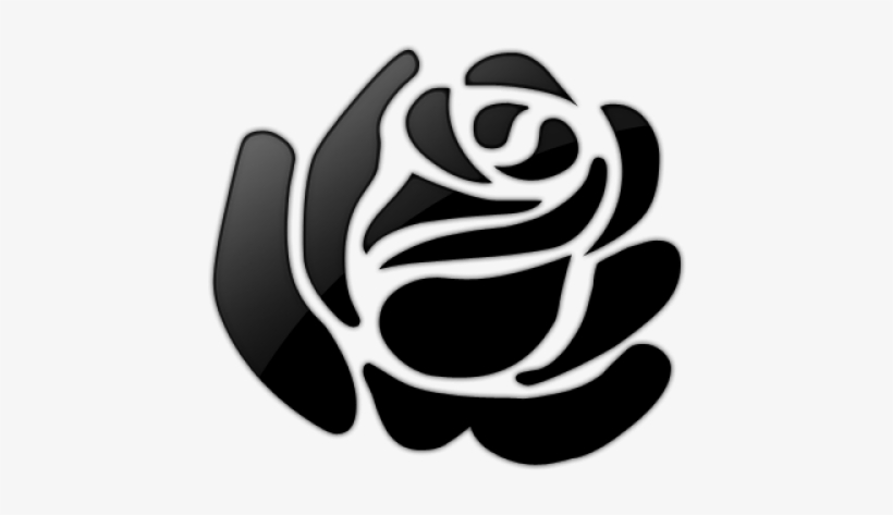 White Rose Clipart Rose Outline - Stencil Of Rose Drawing - Free ...