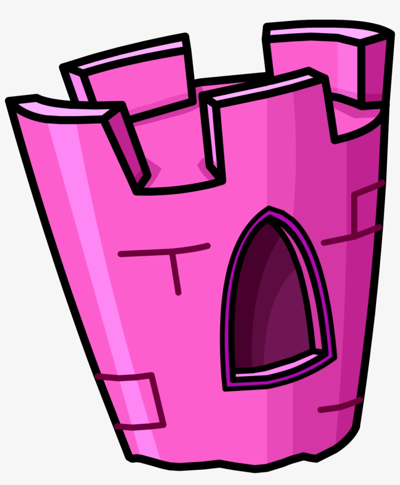 Pink Plastic Castle - Club Penguin Castle - Free Transparent PNG ...