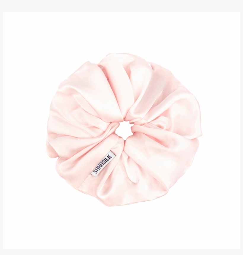 Pink Oversized Silk Scrunchie - Free Transparent PNG Download - PNGkey