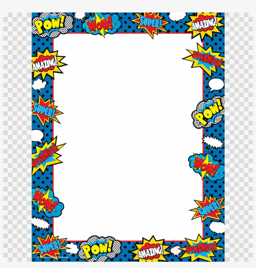 Download Superhero Border Png Clipart Superhero Clip - Superhero Frame ...