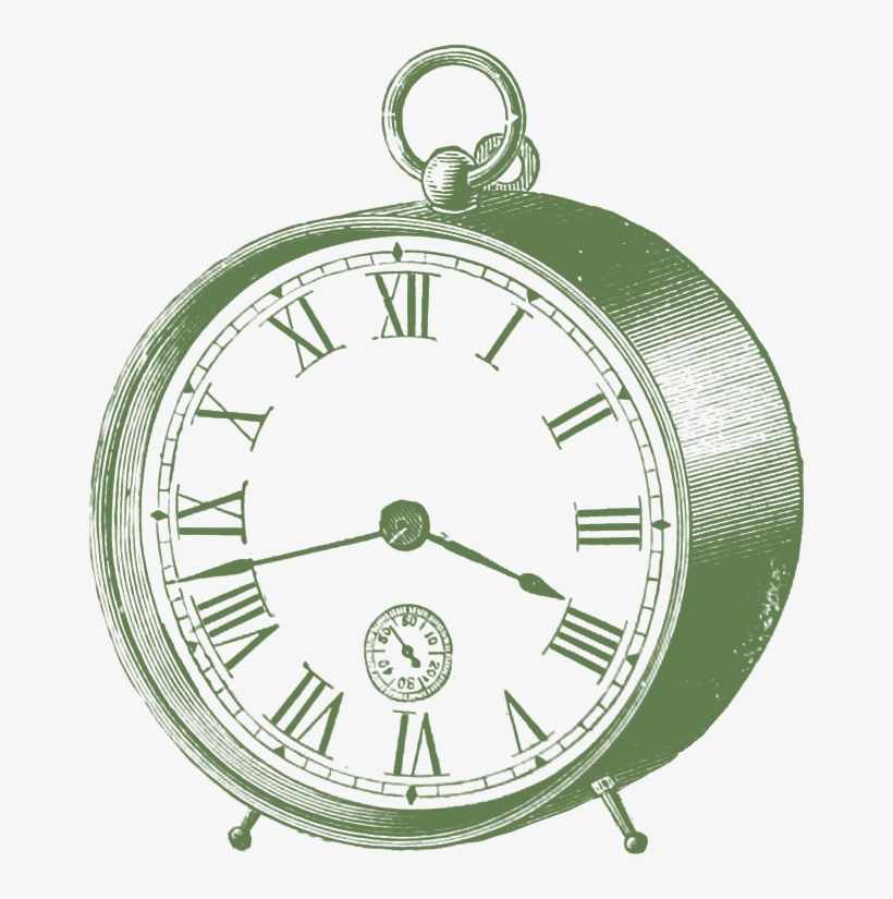 Download Green Vintage Clock Png Clip Art - Clock - Free Transparent ...