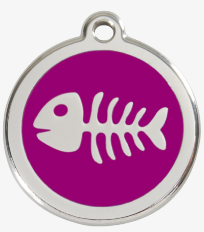 More Views - Fish Bone Cat I.d. Tag By Red Dingo With Free Engraving ...