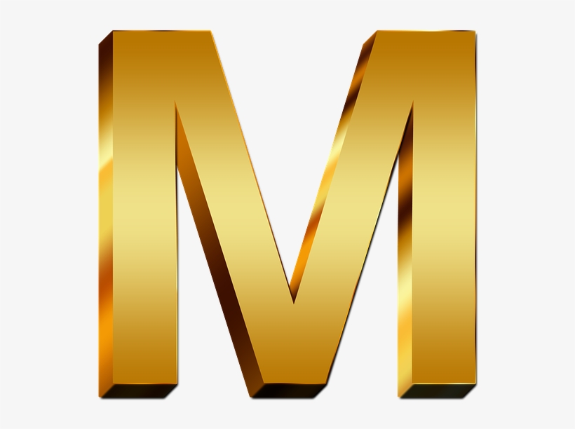 Golden M Png - Gold - Free Transparent PNG Download - PNGkey