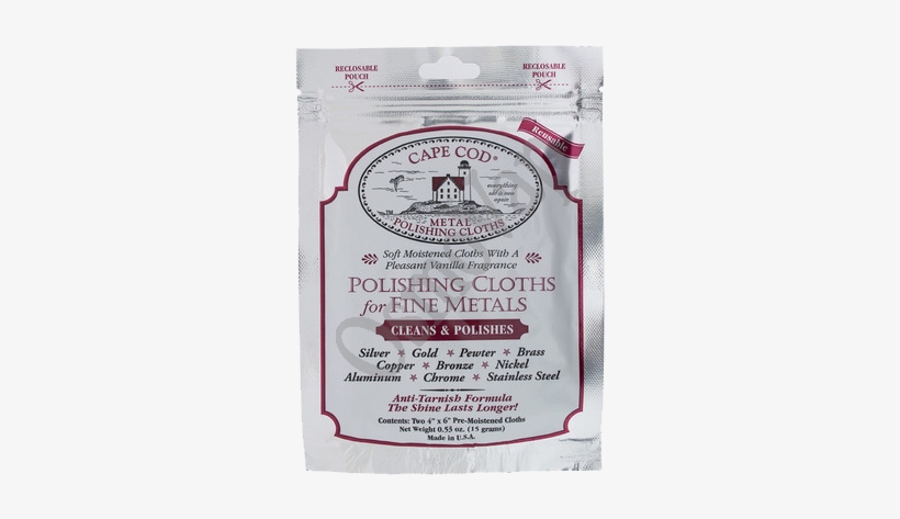Cape Cod Polish - Cape Cod Polish Metal Polishing Cloth Resealable Foil ...